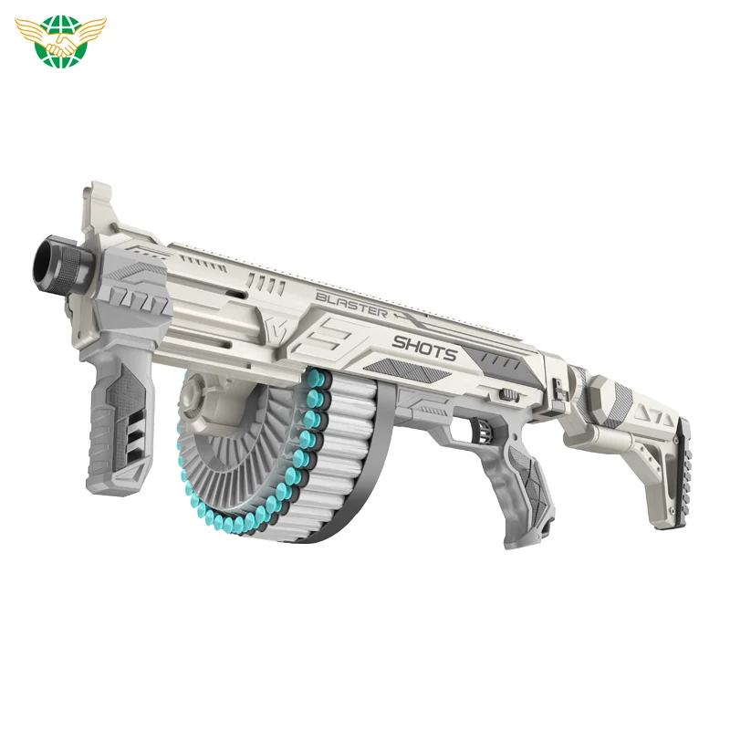 Motorized Blaster Toy Gun Electric Automatic Shooting Toys Soft Bullet ...