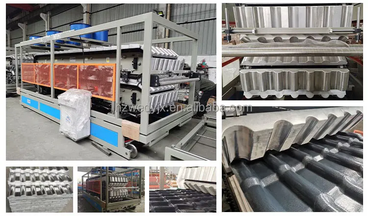 ASA Film+ Waste Recycle PVC Plastic Roof Sheet Making Machinery ...