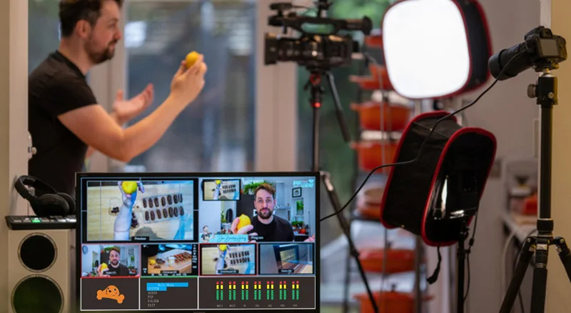 4ch Hdmi Live Streaming Switcher For Broadcast Video And Usb-c Webcam ...