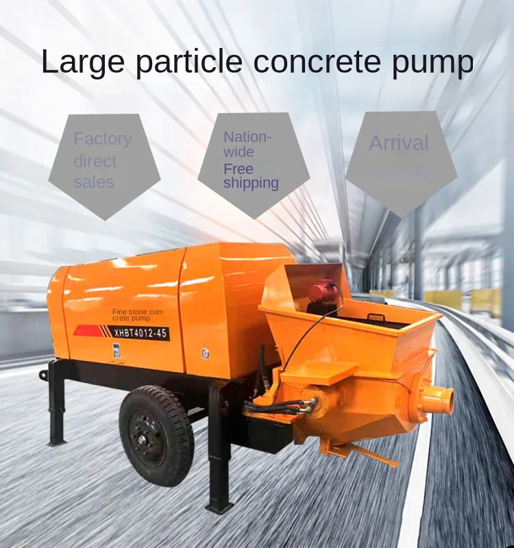 New Type High-pressure Diesel Engine Motor Concrete Pump Inclined ...