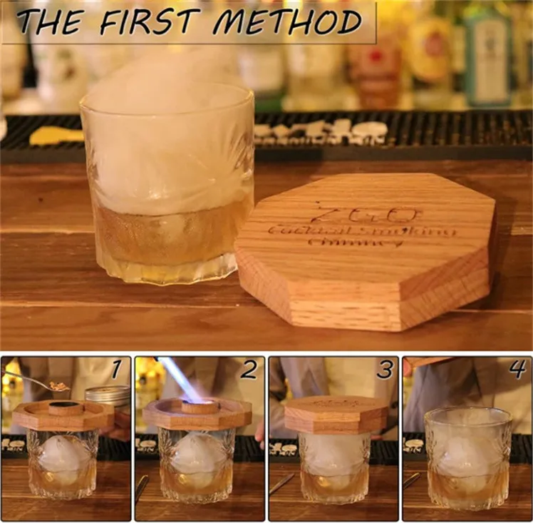 Wooden Cocktail Cup Lid Cover - Sustainable & Stylish