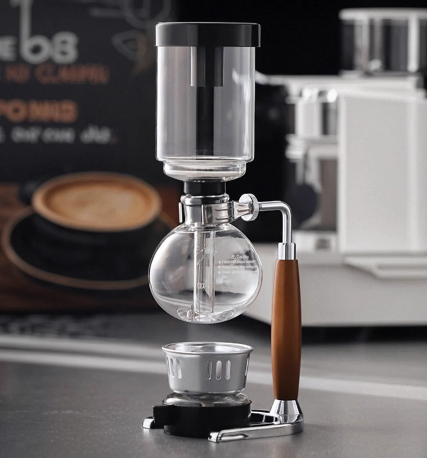 3 Cup and 5 Cup Syphon Coffee Brewer - Eco-Friendly & Modern