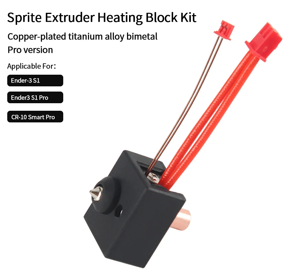 Fysetc Sprite Extruder Heating Block Kit High Temperature Resistant ...