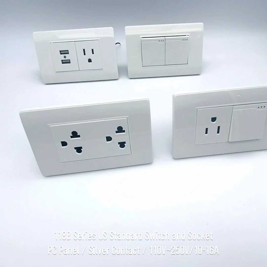 Modern Switch And Socket 118 Type South American Standard 6 Pin Socket ...