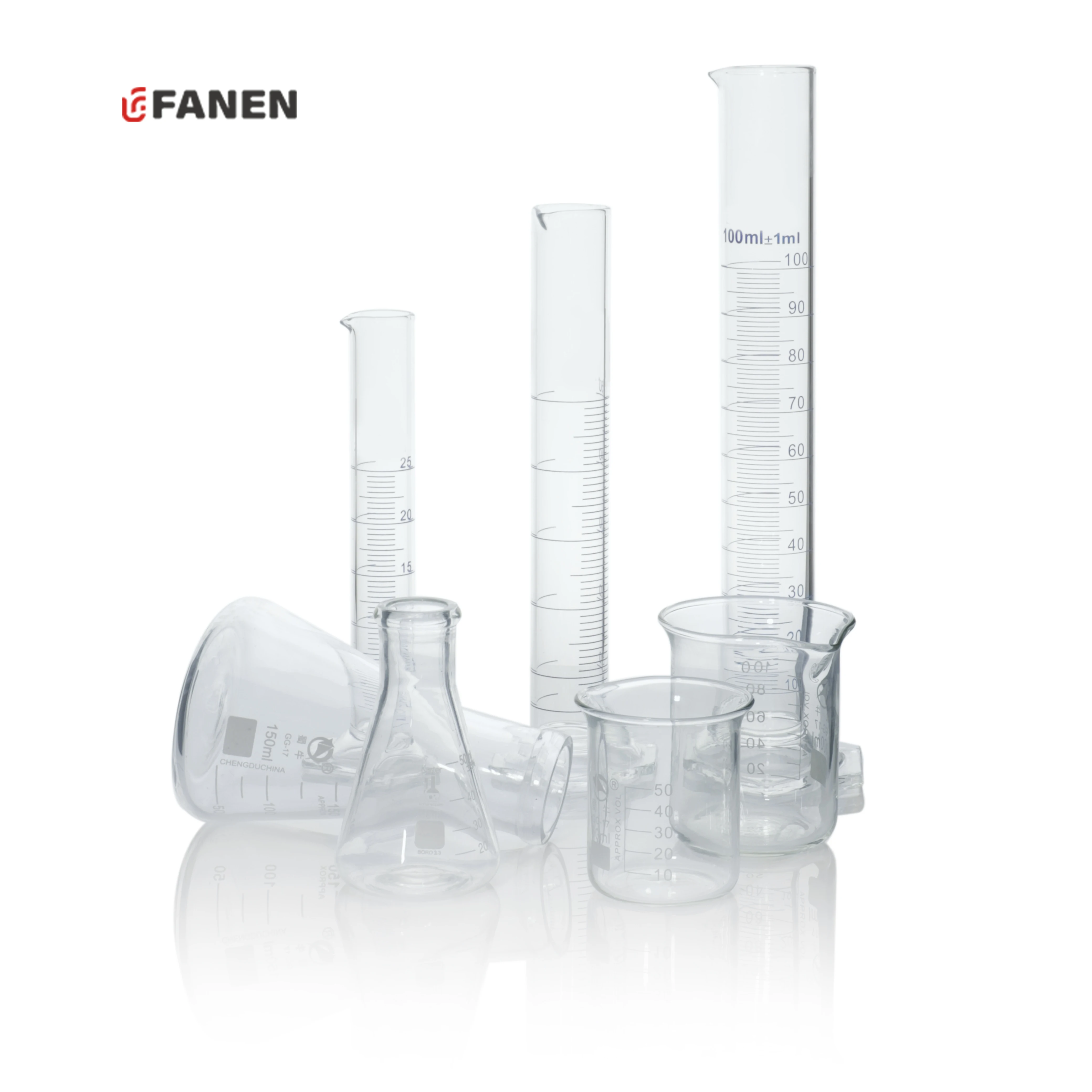 Fanen Laboratory Glassware Beaker Flask Chromatography Vials Reagent ...