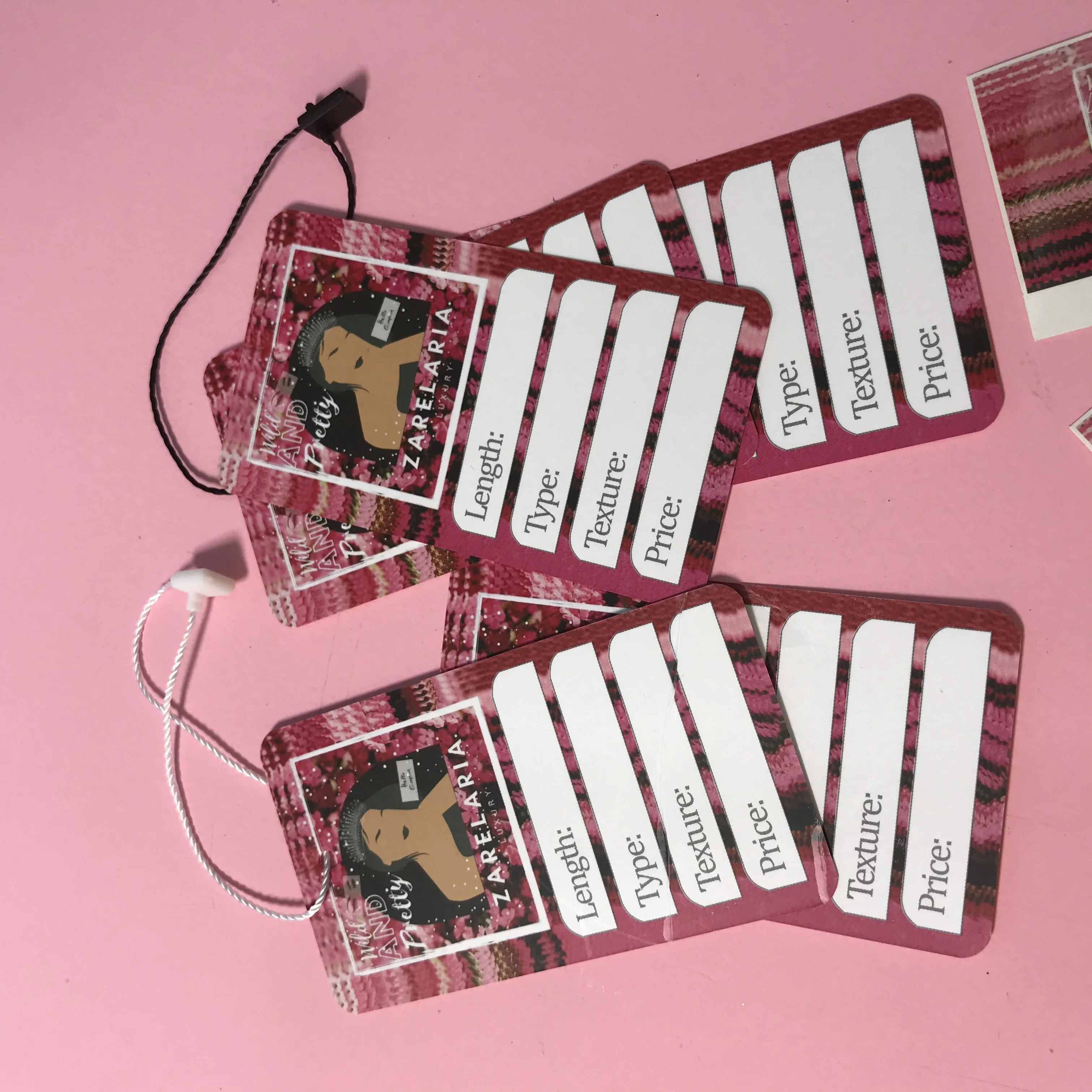 Luxury Free Logo Custom Logo Sticker Packaging Hair Extension Labels ...