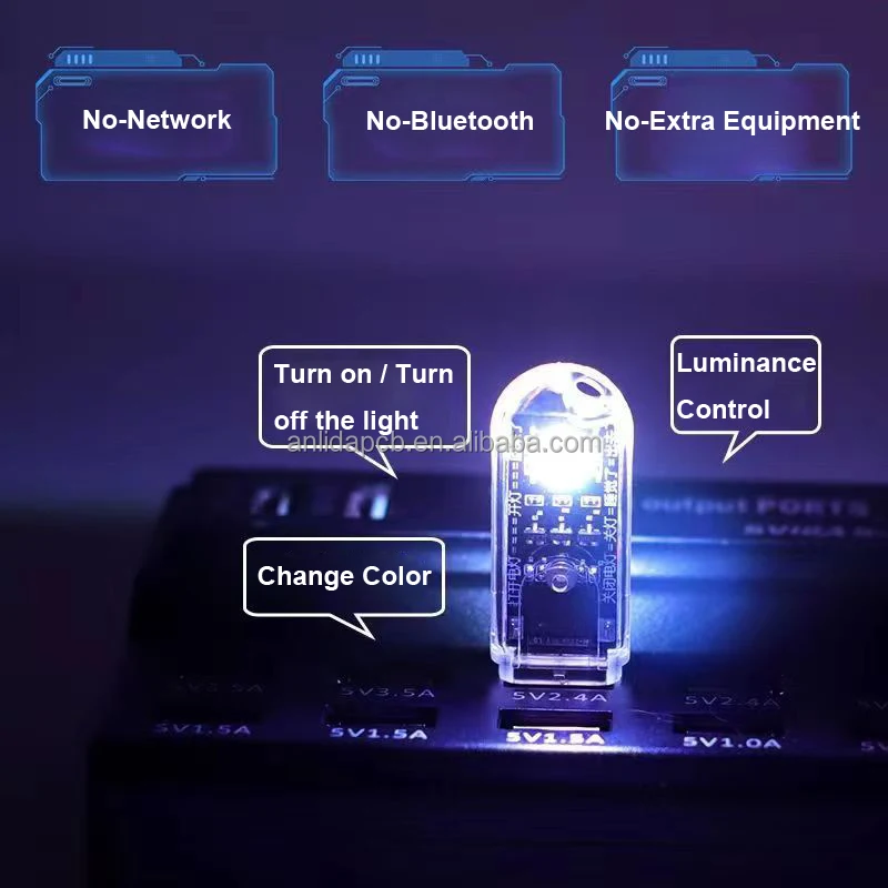 Artificial Intelligence Voice Control Light Creative Mini Portable ...