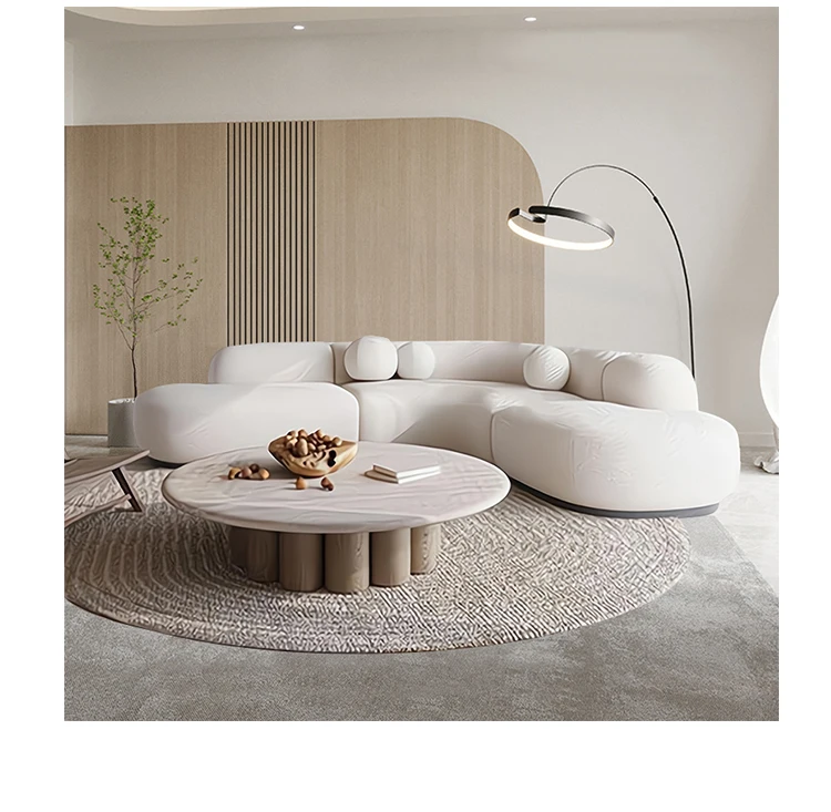 Light Luxury Nordic Modern Curved Sofa - Perfect for Living Room