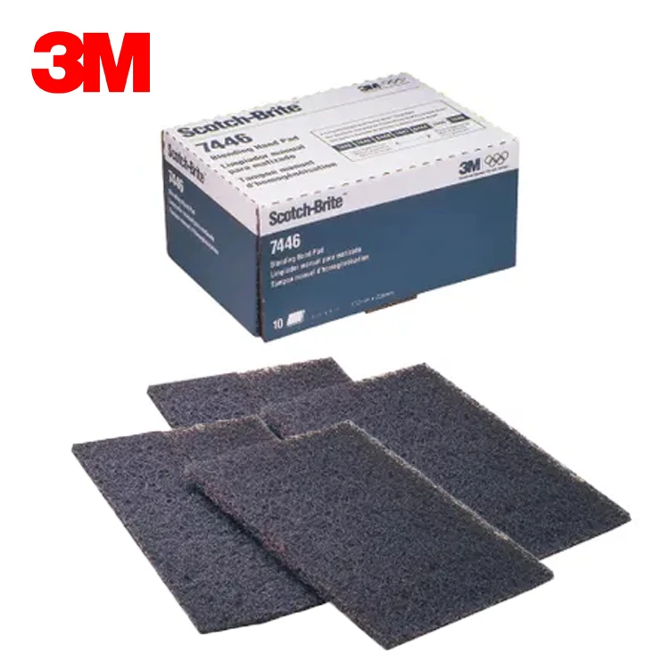 3M 7446 Scotch Brite 6" X 9" Medium Blending Hand Sanding Pad Abrasive ...
