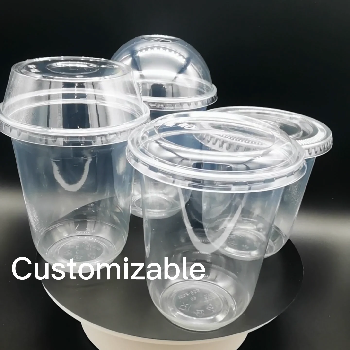 Wholesale Disposable Pet U Shape Beer Cup 22oz Clear Plastic Cups With ...