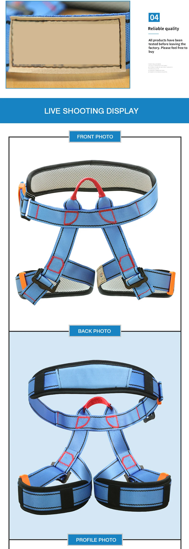 Children Harness Climbing Buckles Double Lanyard Hook Lanyard Belt ...