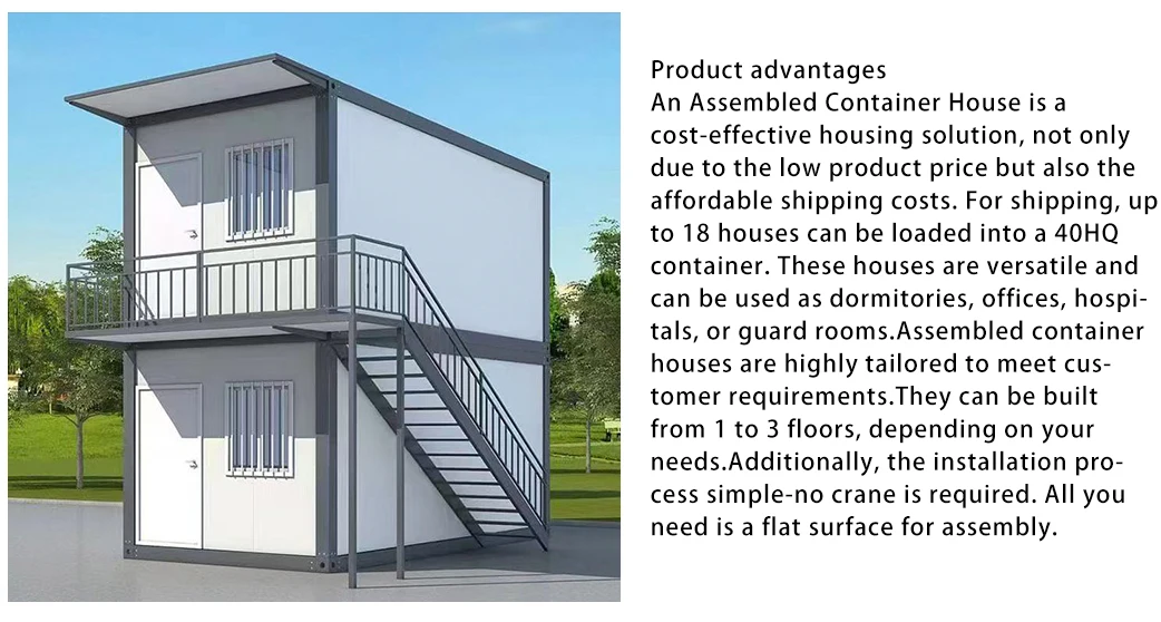 Modular Multi-Storey Detachable Prefabricated Container House Ready ...