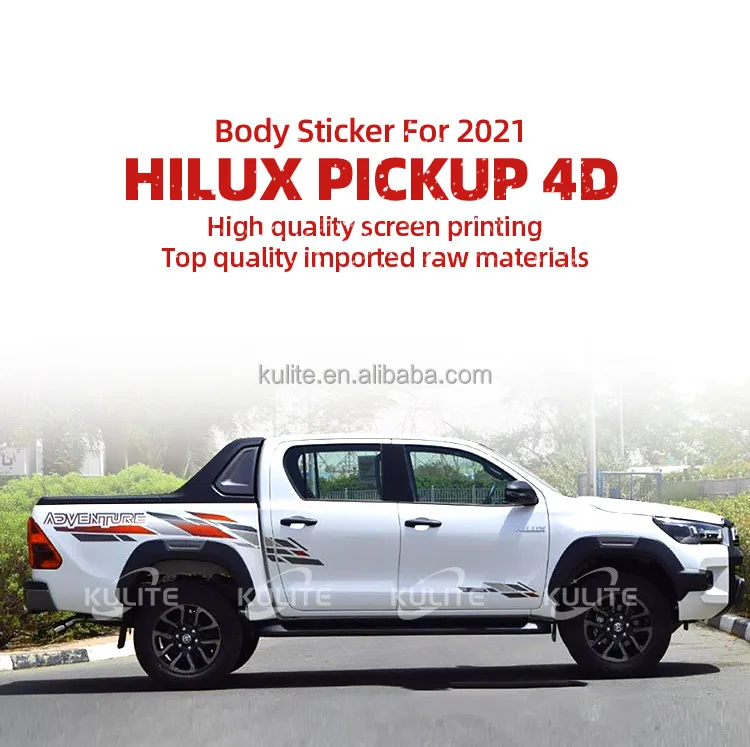 Vinyl Car Sticker PVC for Hilux Car Lines Cover Stripes Graphics ...
