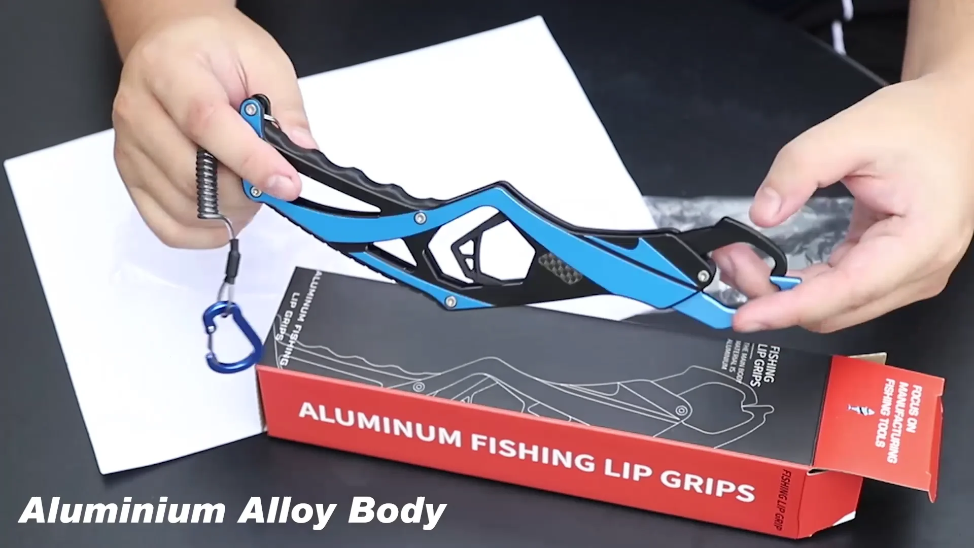 Portable Aluminum Alloy Fishing Gripper Fish Lip Grabber Portable ...