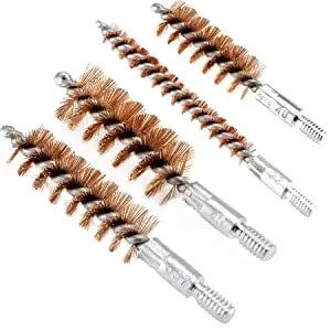 Multi Caliber Gun Bore Bristle Brushes Kit with Flexible Threaded Gun ...