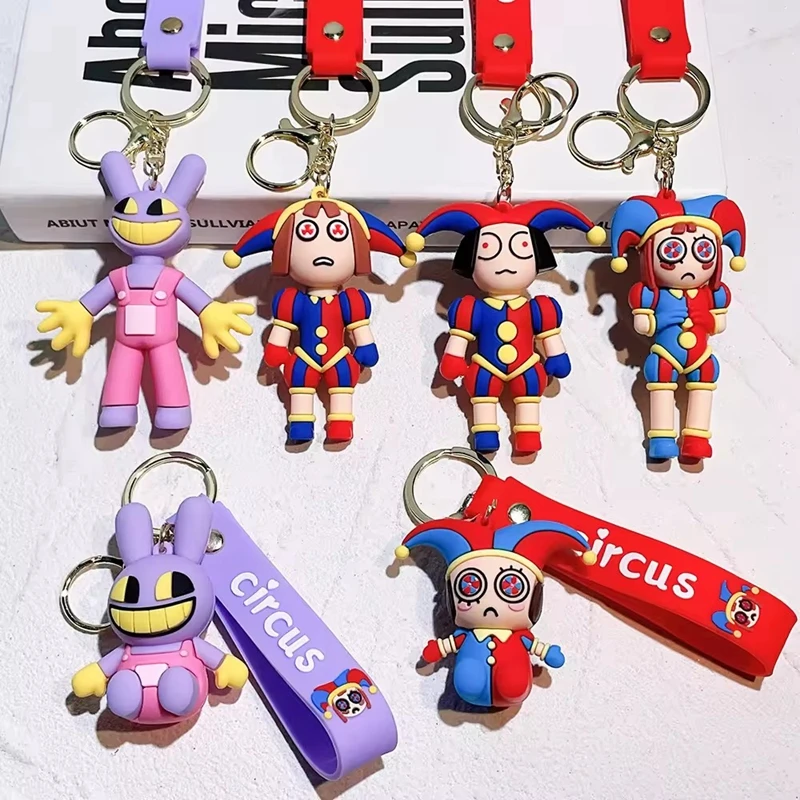 The Amazing Digital Circus Pvc Key Chain Toy Circus Key Chain Buffoon ...