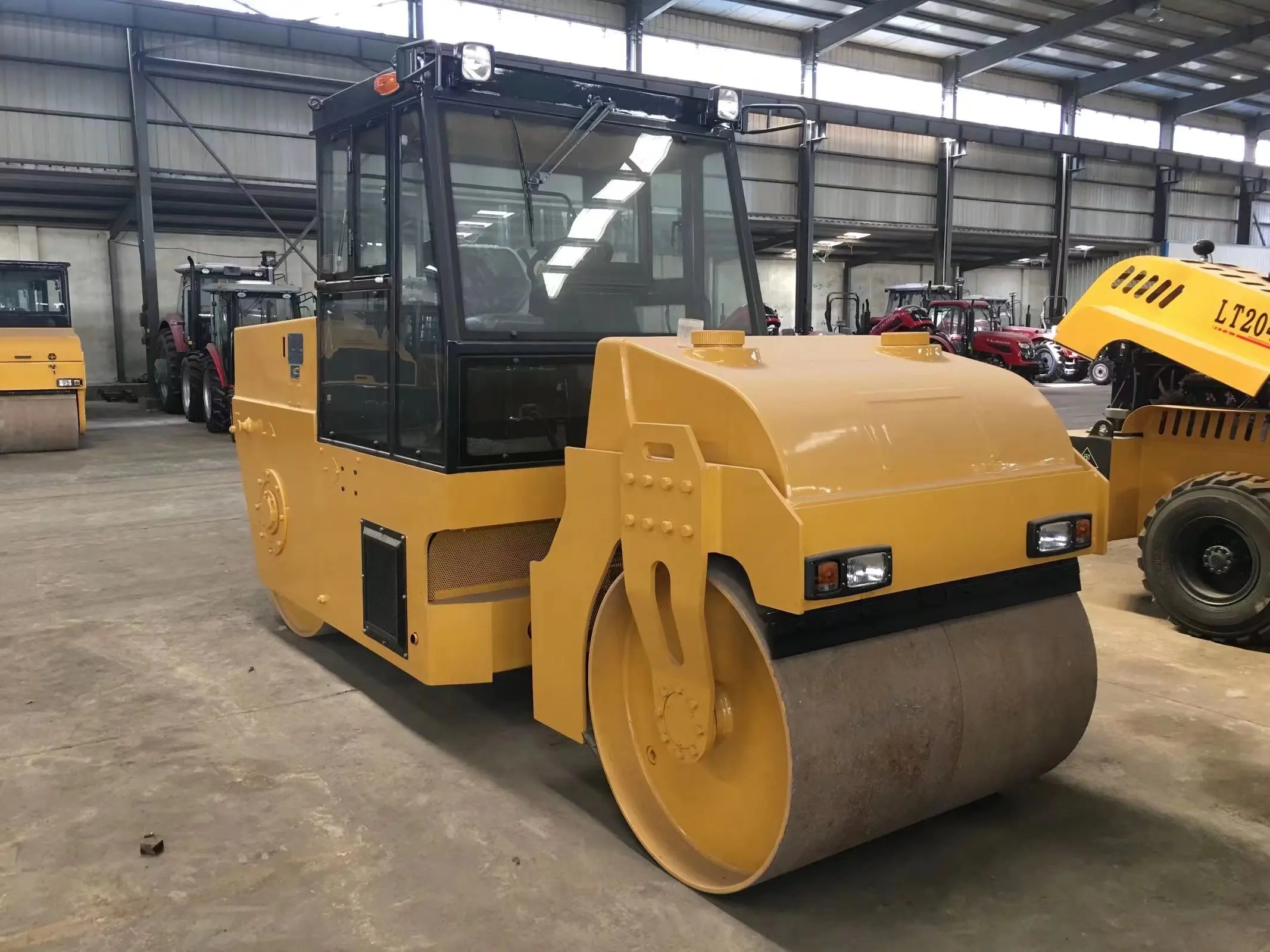 8 Ton Vibratory Road Roller Compactor Double Drum Used Road-roller ...