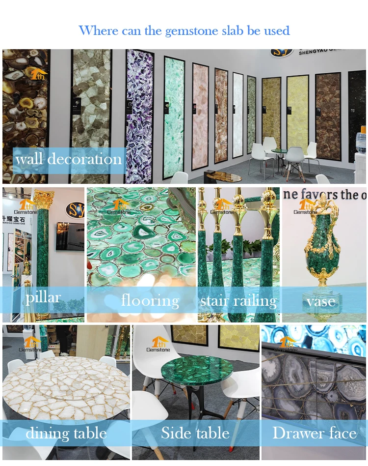 Translucence Quartz Marble Amethyst Semiprecious Stone Slab For Wall ...