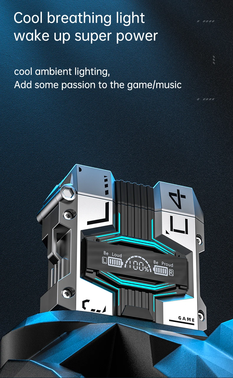 M45 TWS V5.3 True Wireless Stereo Gaming Earbuds - Low Latency