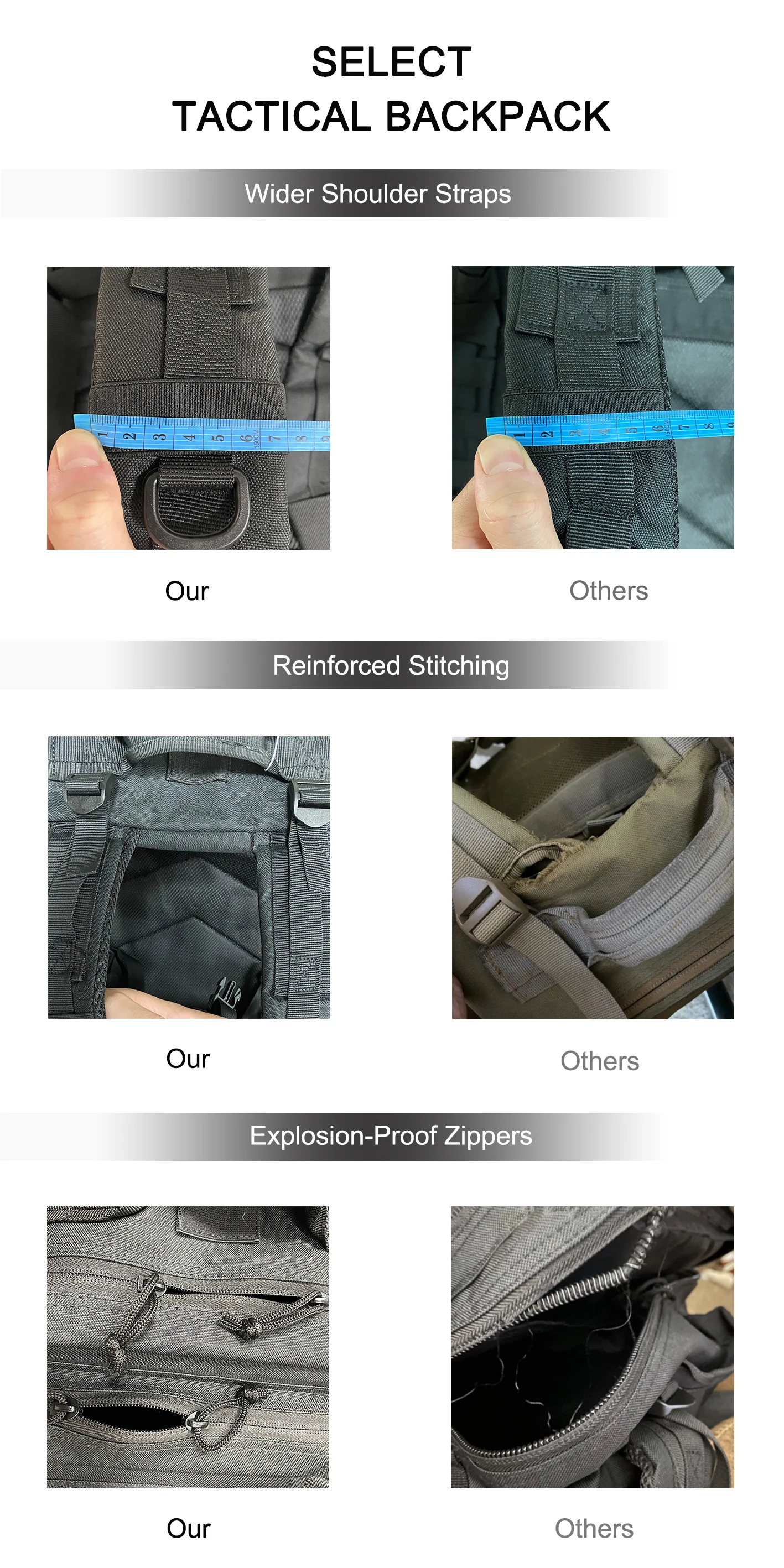 Custom 45l Tactical Medical Fitness Gym Mochila Crossfit Backpacks