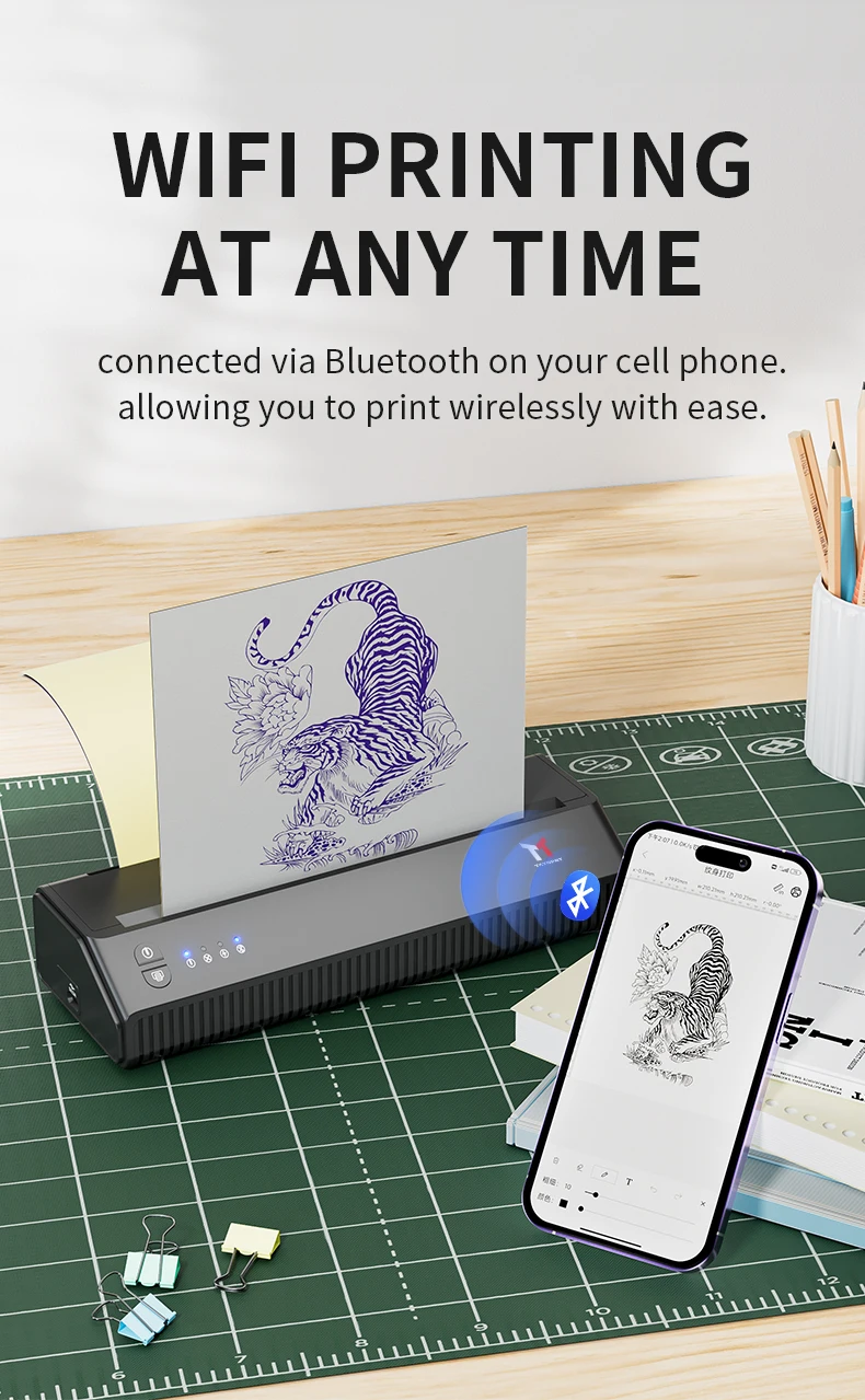 Professional Tattoo Transfer Machine Set Automatic Fast Printing ...