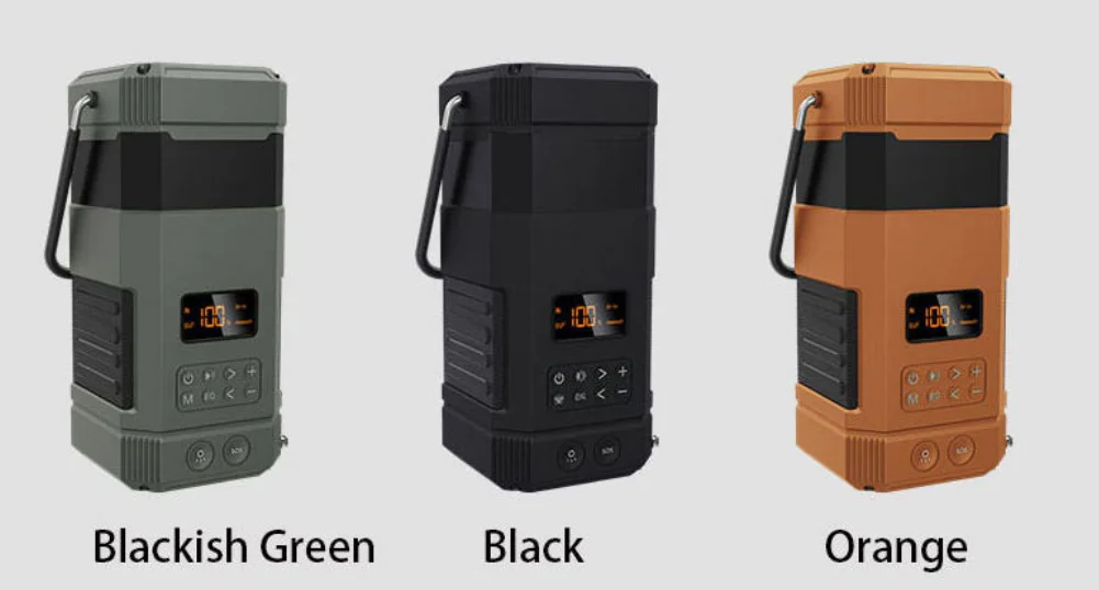 Emergency Radio Waterproof Speaker Portable AM/FM Hand Crank Radio with ...