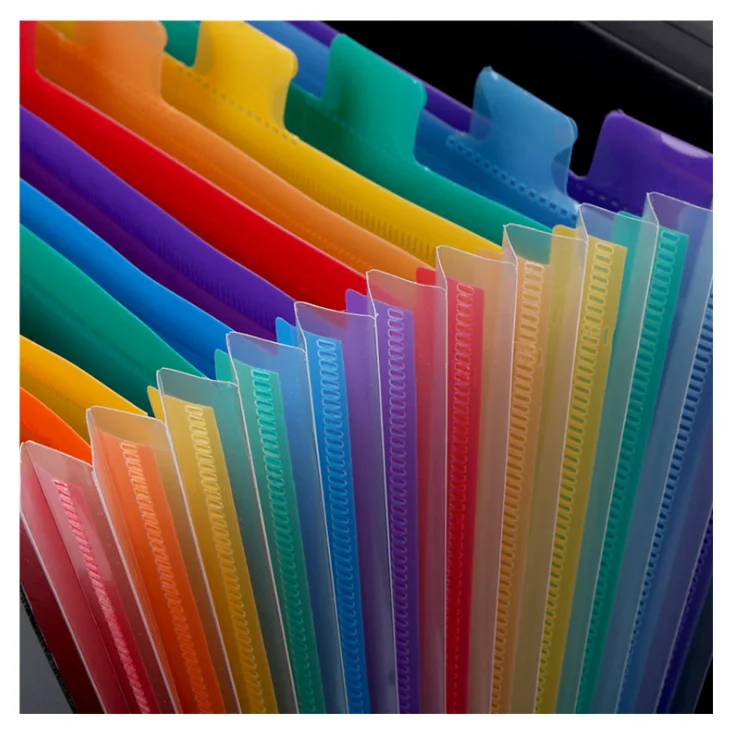 Portable A4 Plastic Expandable Folder Hot Pressing Forming Color Pocket ...