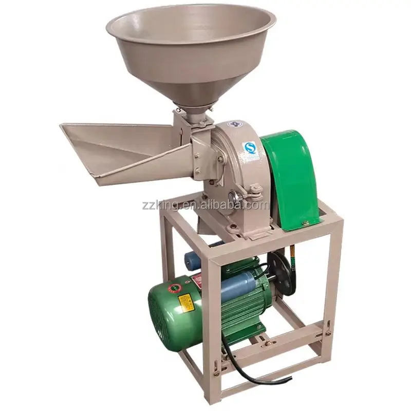 Dry And Wet Grain Grinder Electric Flour Mill Crushing Machine ...