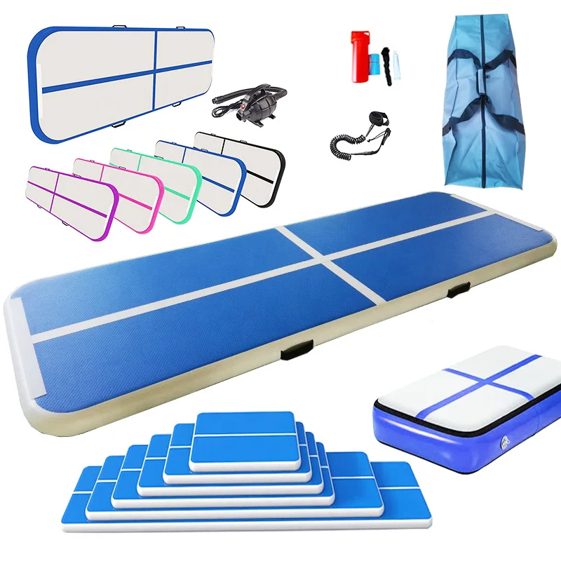Gymnastics Floor Air Tumble Inflatable Tumbling Gym Mat Air Track for ...