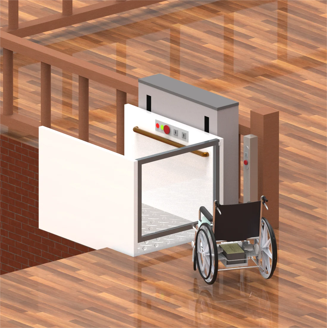 Ce Standard 350kg Hydraulic Wheelchair Platform Stair Lifting ...