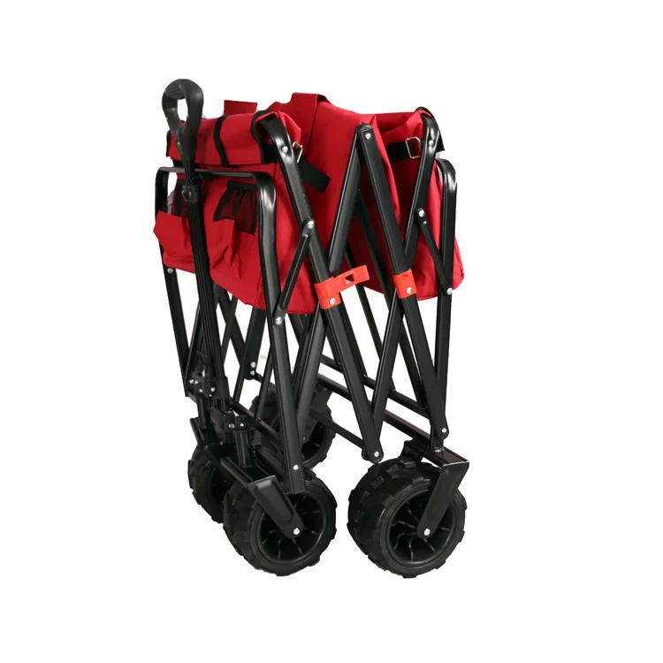 Heavy Duty Inflatable Balloon Wheel Folding Wagon All Terrain Cart ...