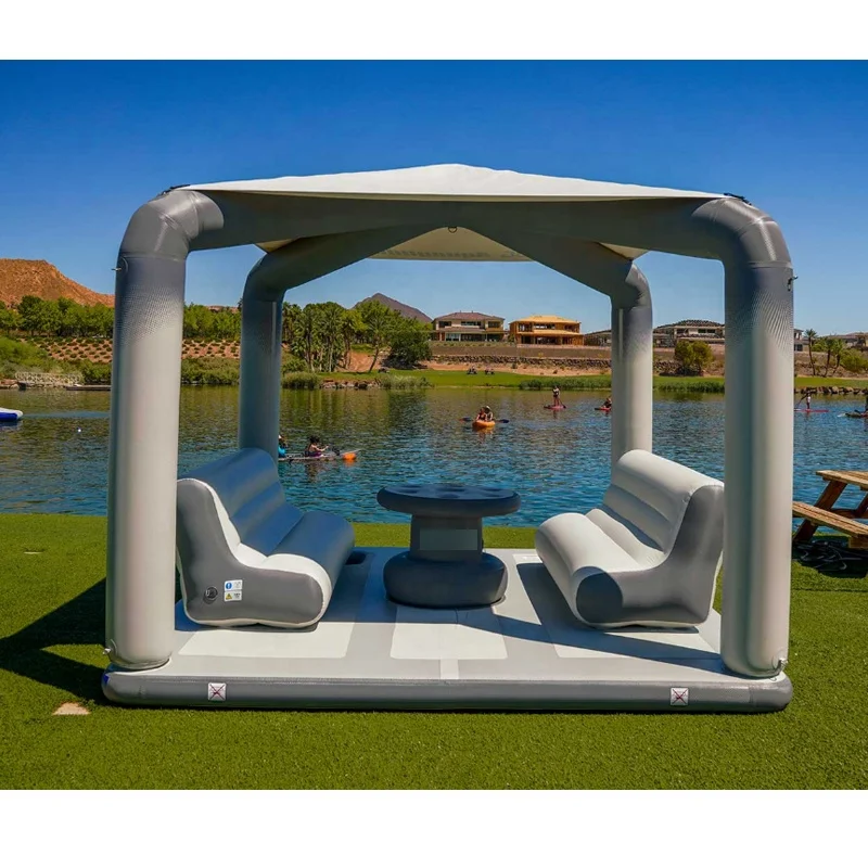 Relaxing Inflatable Sofa Chair Inflatable Floating Island Pool Float ...