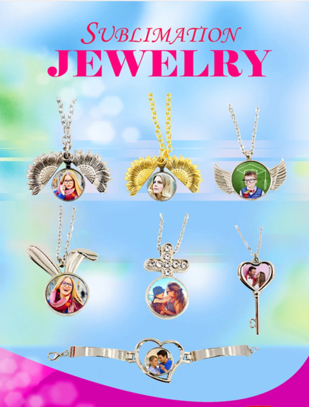 Subli-forward New Custom Valentine's Day Gifts Sublimation Heart Key ...