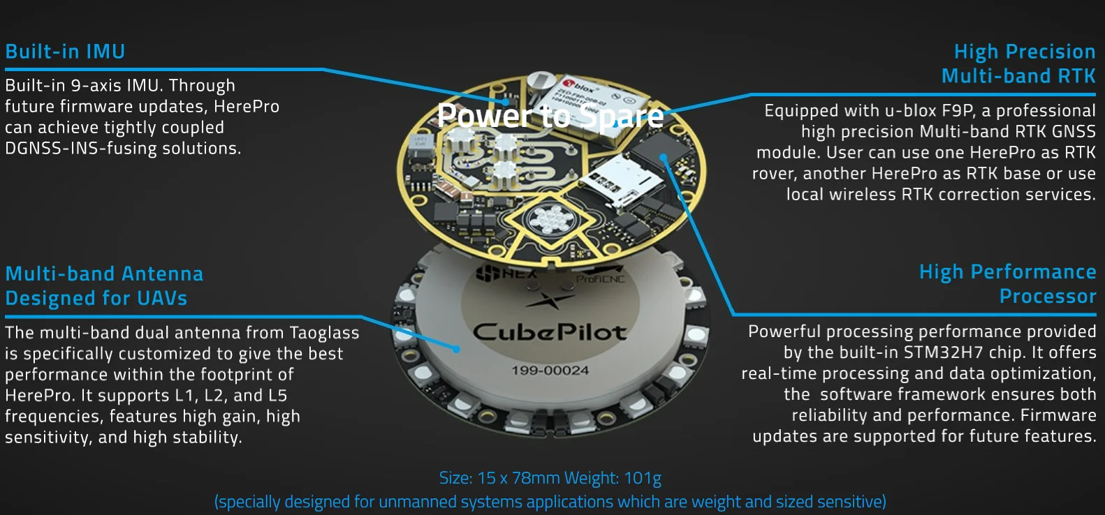 Hex Herepro Open-source Unmanned Aerial Vehicle High-precision Position ...