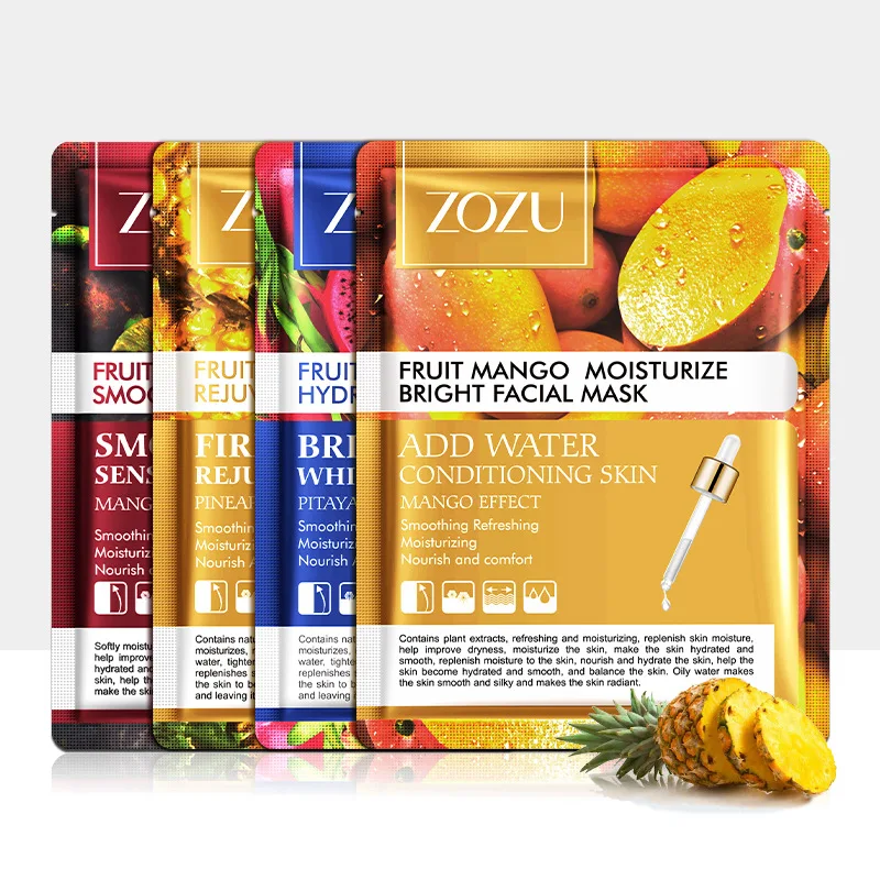 Custom Private Label Korean Whitening Moisturizing Face Maskss Fruit