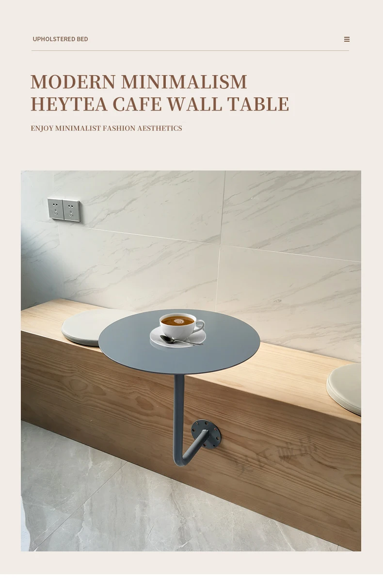 Loft Industrial Style Coffee Shop - Small Round Table