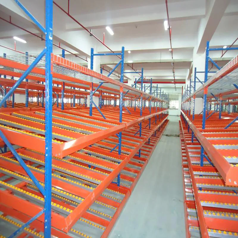 Sliding Sorting Fluent Shelf Lean Tube Goods Rack Warehouse Roller Type ...