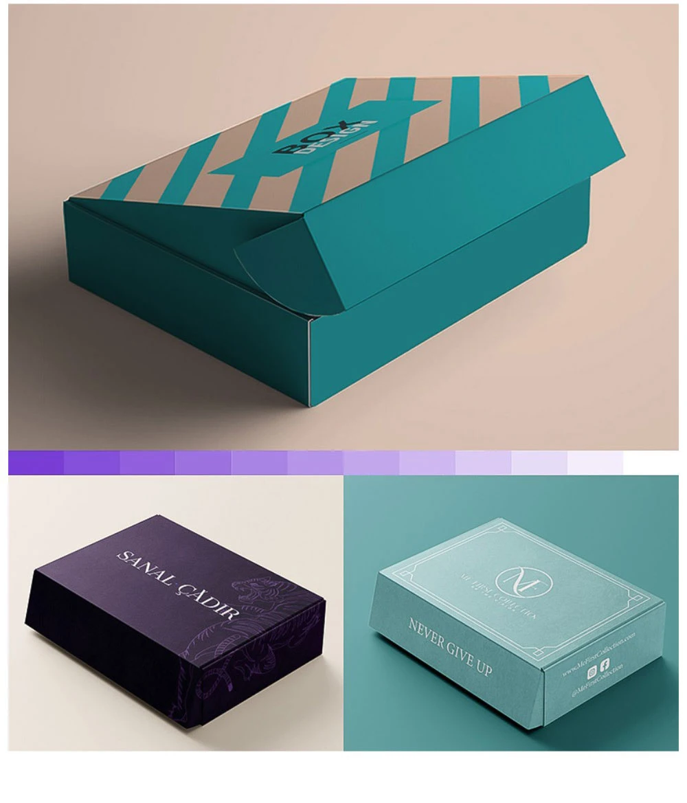 Custom Logo Shipping Ecommercial Packaging Corrugated Cardboard Self ...