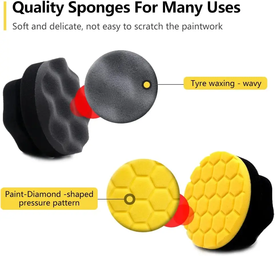 Zhenda Tire Shine Applicator & Polishing Pad Tool For Car Care