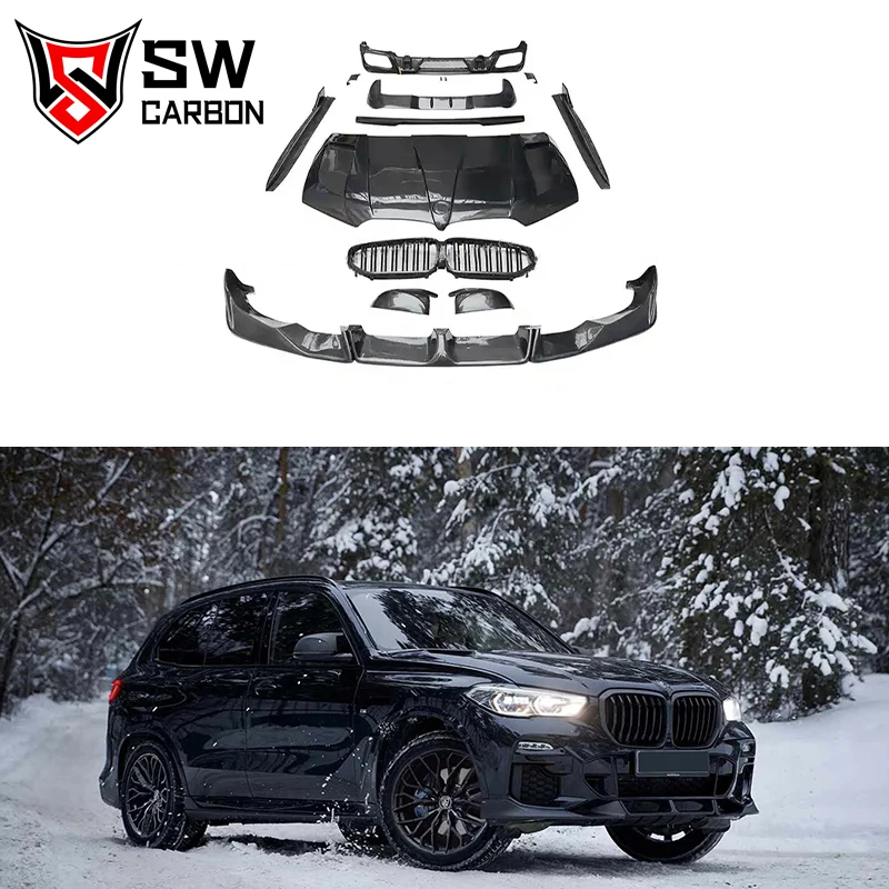 For BMW G05 X5 40i M50i M50d 30d 40d Carbon Fiber LD Style Body Kit ...