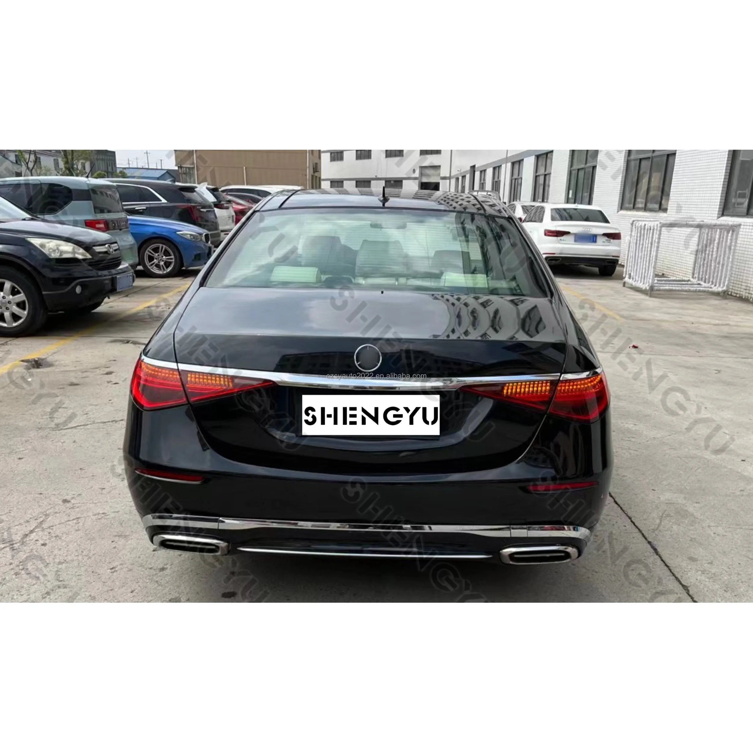 Body Kit Include Front Bumper Assembly Rear Lip Exhaust For Mercedes ...