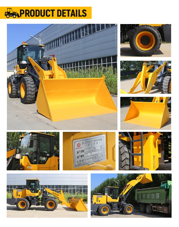 FREE SHIPPING!wheel Loader CE 4000 kg 1t 2 Ton 3 Ton 4T Mini Wheel Used ...