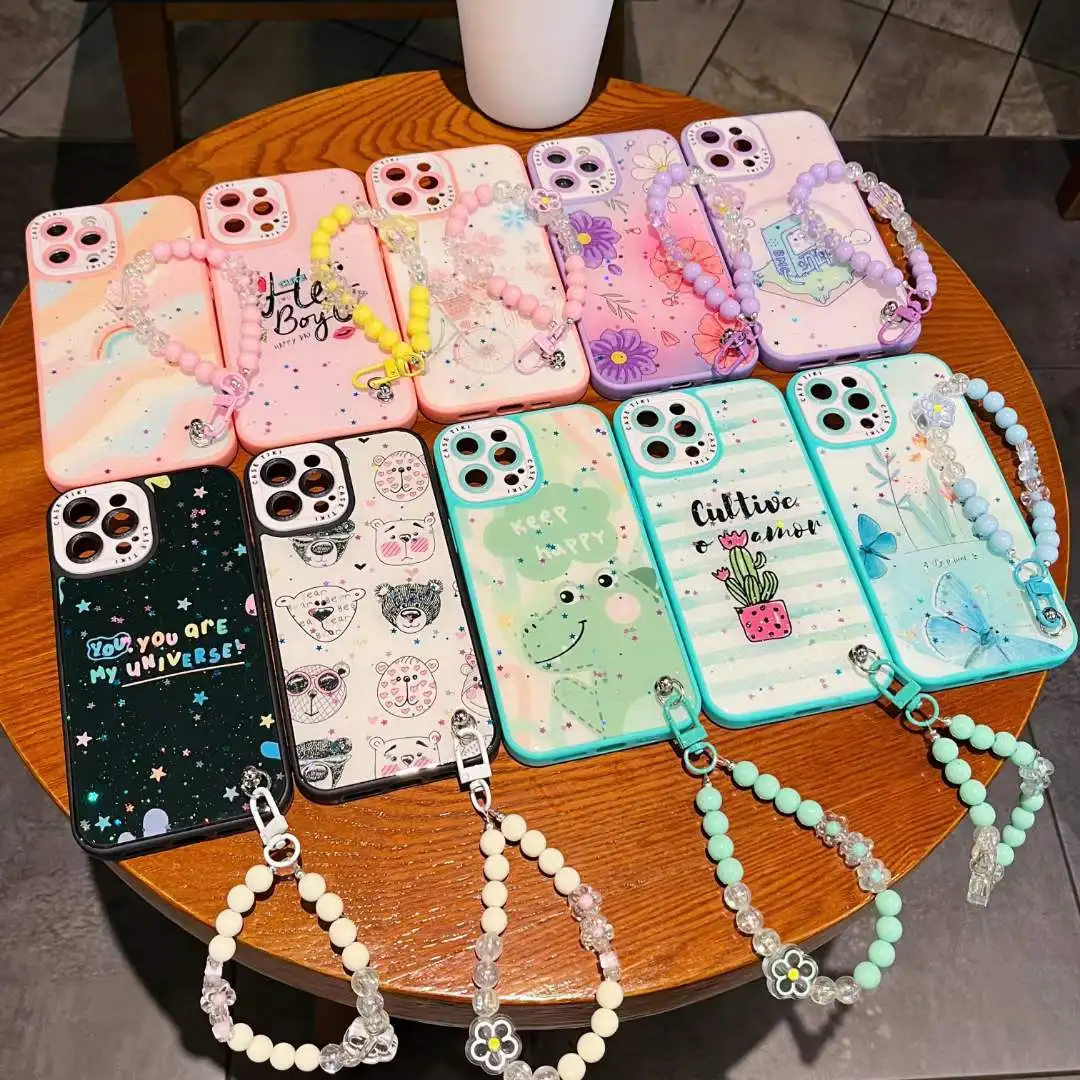 Factory Customize Wholesale Glitter Design Epoxy Phone Case With Lens ...