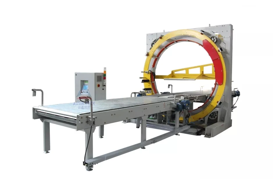 2020 New Model Automatic Tyre Tire Stretch Film Orbital Wrapper Packing ...