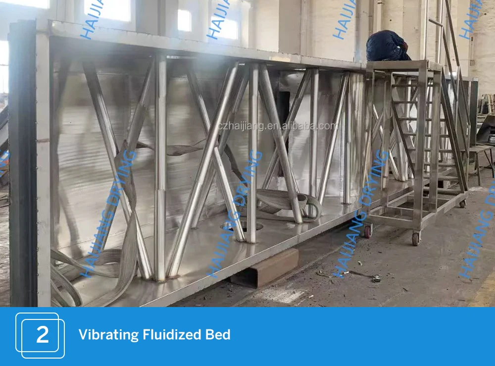 ZLG Series Industrial Vibration Fluid Bed Drying Machine Germ Vibrating ...