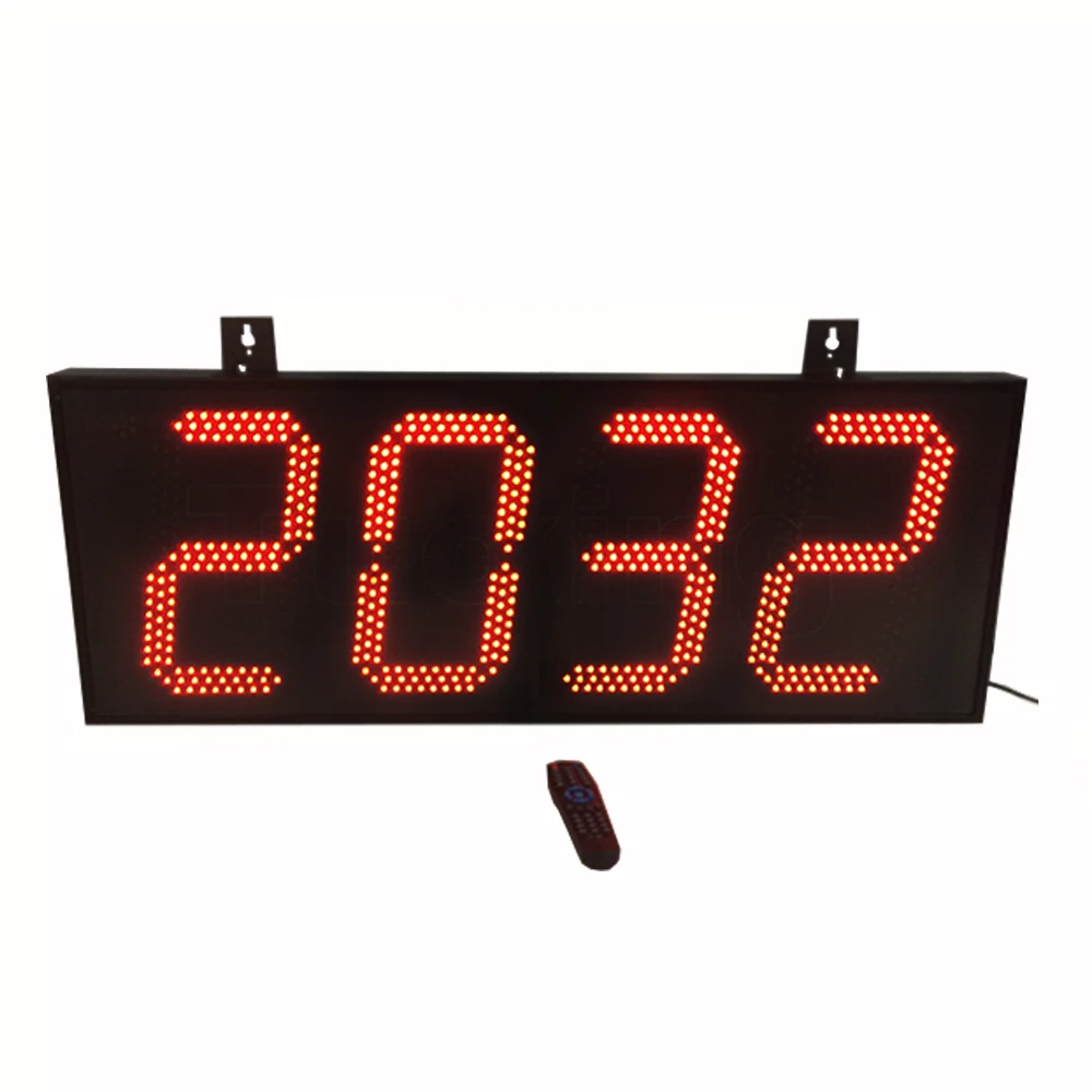 Large Led Church Clock Indoor Digital Days Countup Days Countdown Clock ...
