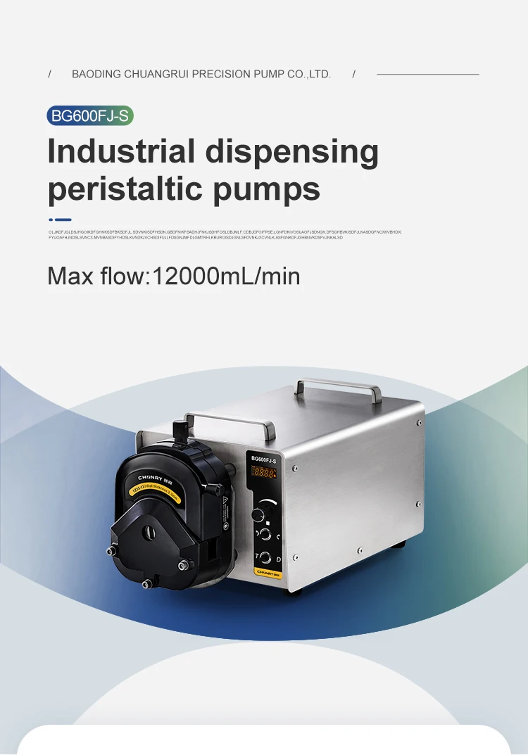 Chonry Bg600fj-s Laboratory Infusion Peristalt Pump Industrial Price High Flow 220v Filling ...