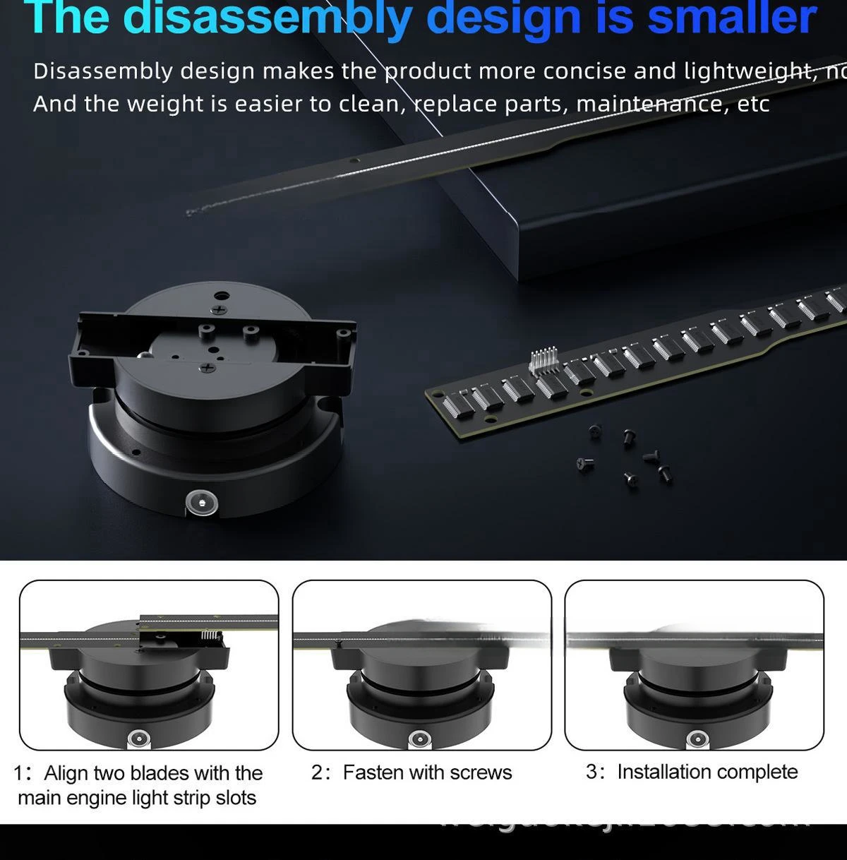 Naked-eye 3d Holographic Projector,Led Stereo Rotating Levitation,Aerial Imaging,Fan Screen,Wall ...