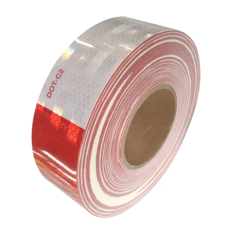 Dot-c2 Reflective Tape Red White Waterproof Self Adhesive Trailer Reflective Sticker Outdoor ...