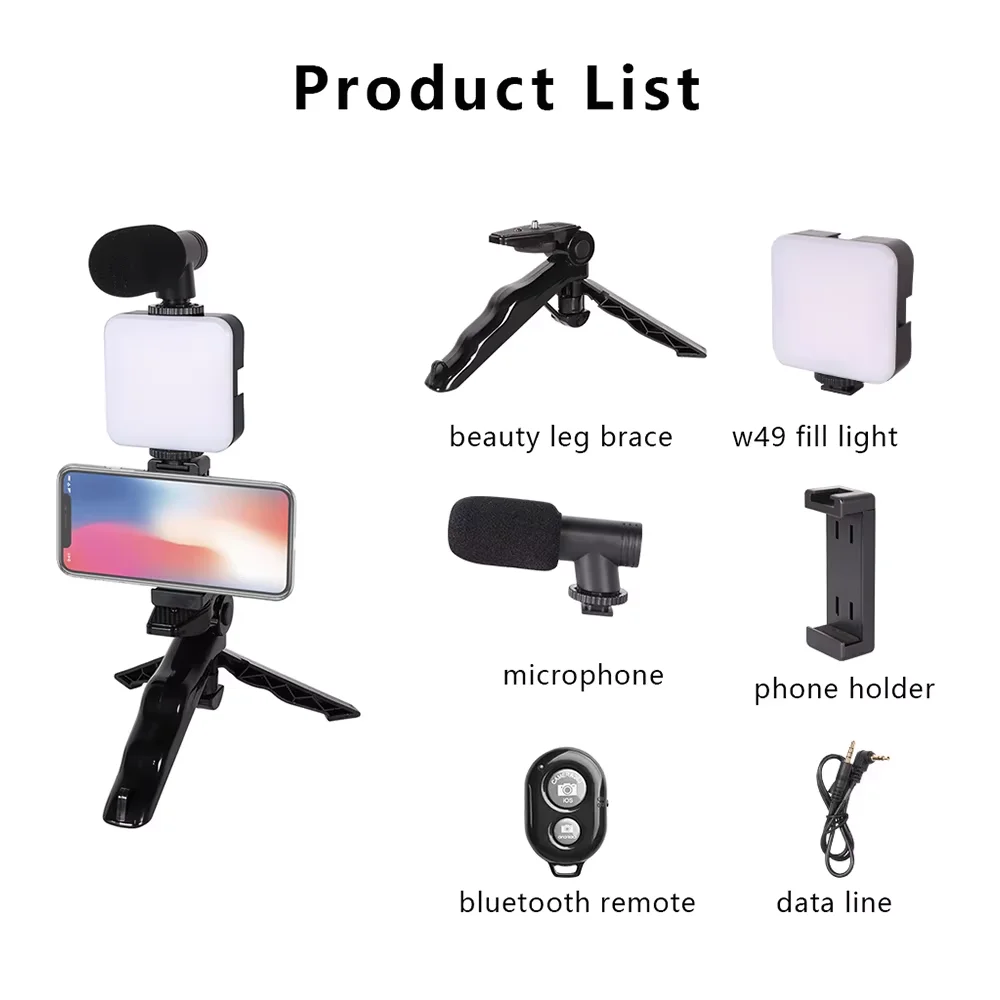 Wireless Camera Phone Octopus Tripod with Microphone Filling Light SLR ...